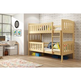 Loke Wooden Bunk Bed 90x190 in White or Grey With Drawer – Converts to 2 Single Beds | Kiddirooms